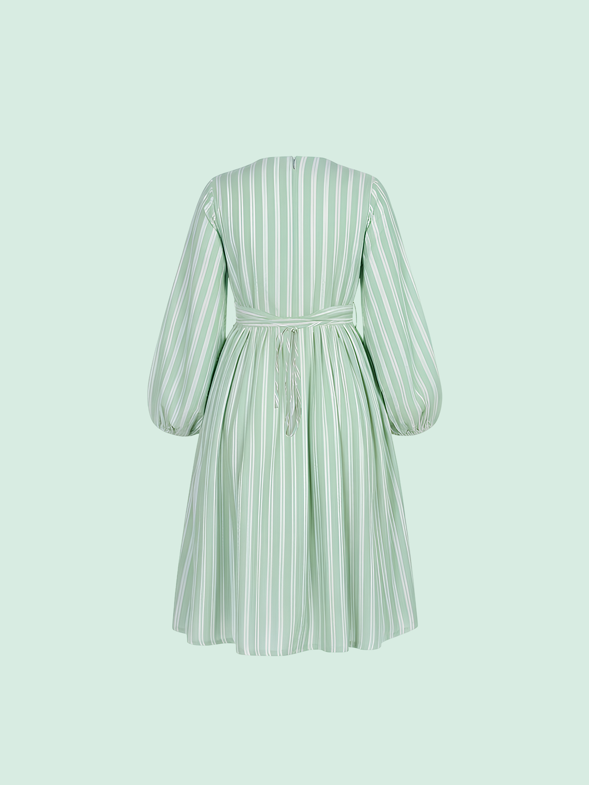 Jasmin Mist – Puff Sleeve Dress – Blush Crushh